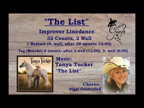 THE LIST by Siggi Güldenfuß Line Dance Script | ELD
