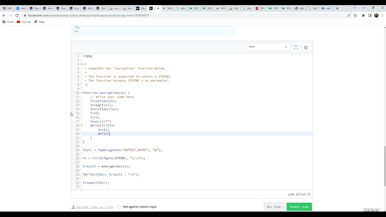 PHP Turing Coding Challenge: Encryption