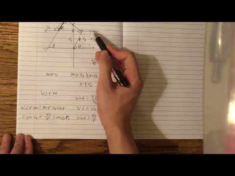 Derivation of the Conservation of Angular Momentum with Basic Algebra