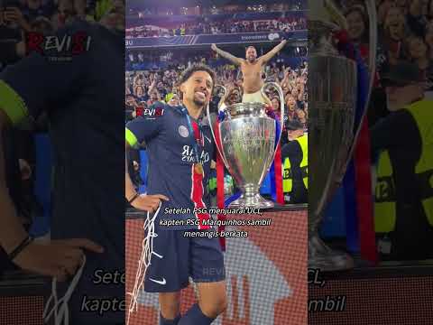 Mbappe's reaction after PSG won the Champions League ☠🤯