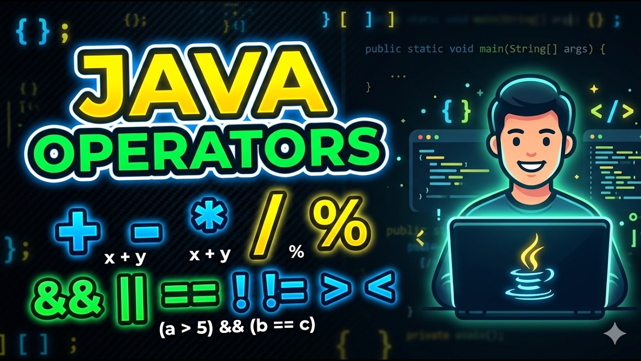 Operators in Java Explained in 2 minutes | All Types