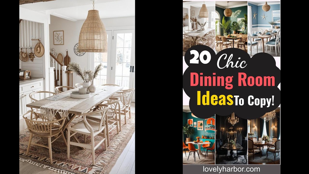 20 Chic Dining Room Ideas To Copy