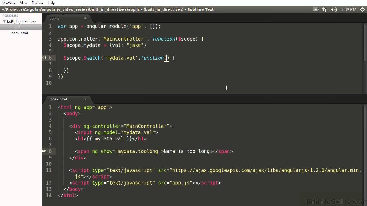 AngularJS Tutorial | $Scope.$Watch