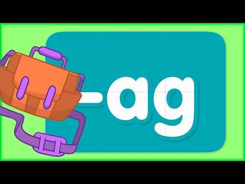 Learn to read words in the “ag” Word Family | Turn And Learn ABCs