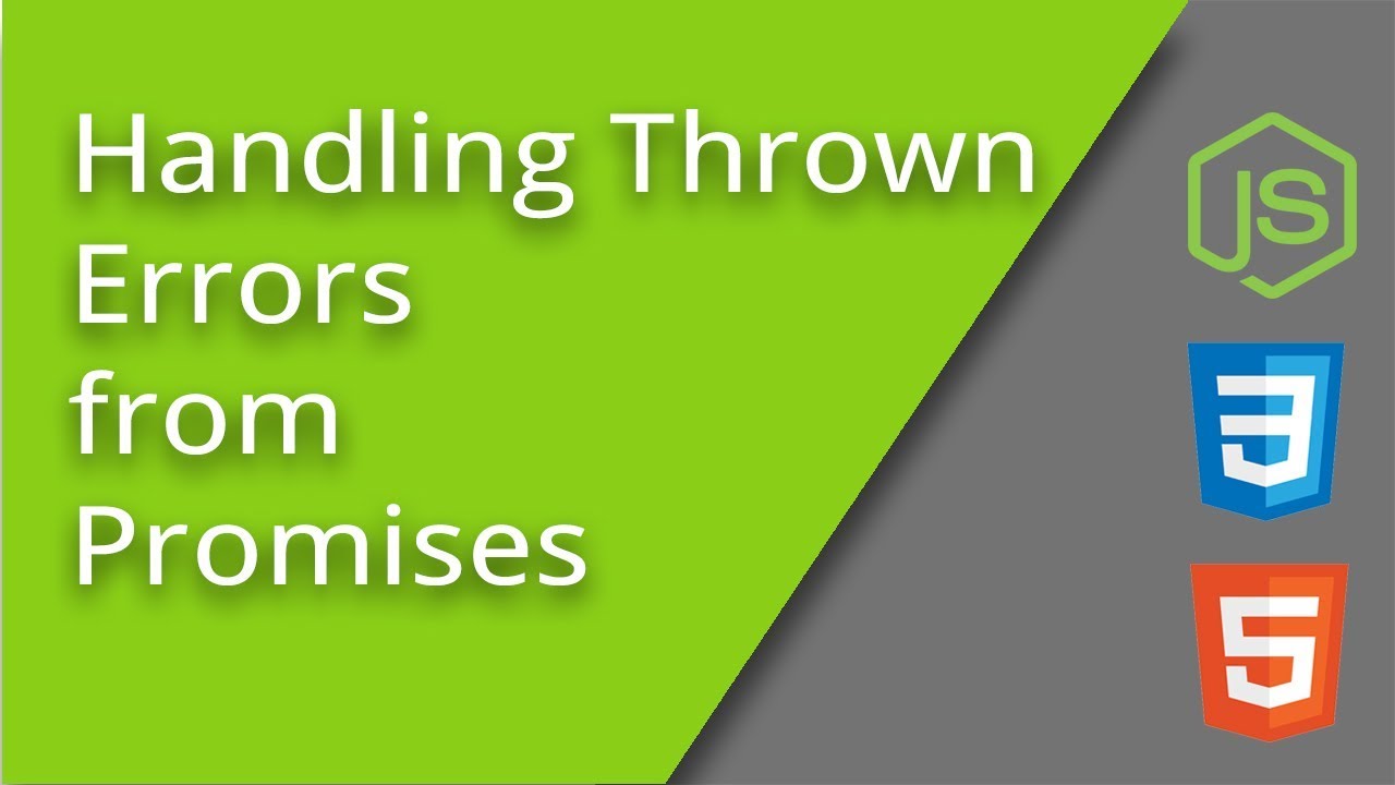 Error Handling in Promises