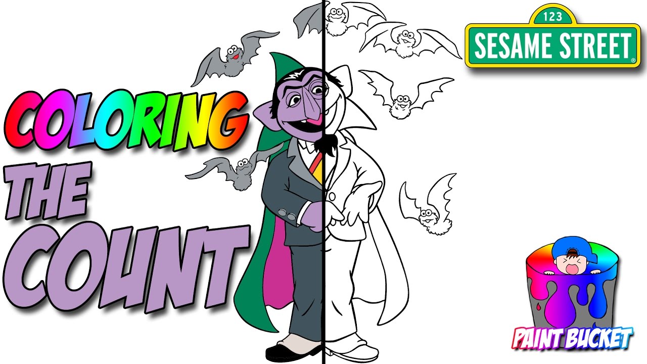 Sesame Street's The Count Coloring Book - Sesame Street Coloring Pages for Kids