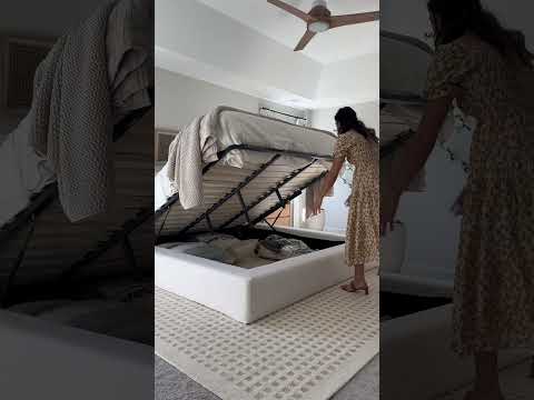 Organic Modern Bedroom Design Our new beautiful gifted storage bed and nightstands from Castlery!
