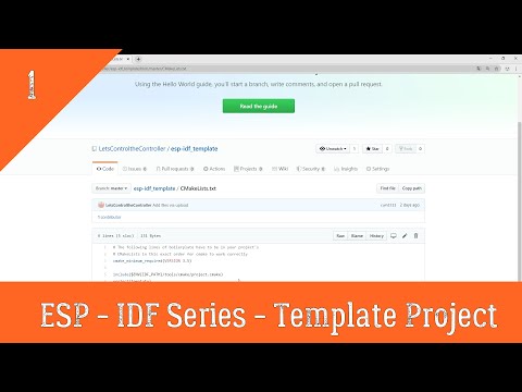 #1 Esp-idf project files explanation with template project