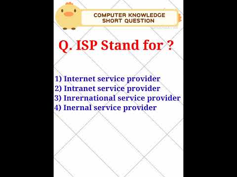 Short Question | ISP stands for ? #viral #shorts
