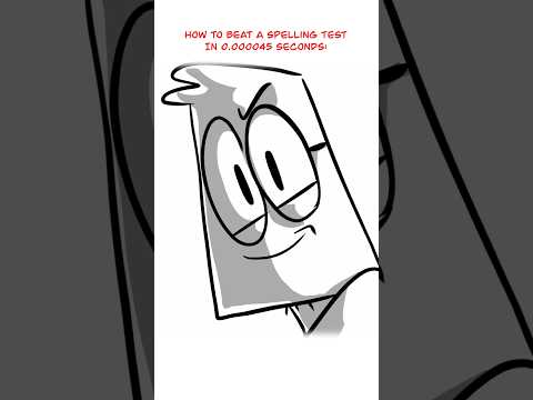 Spelling Test π (Animation Meme) Anim: RedFlowerCrown #shorts