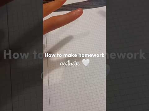 how to make homework aesthetic 🦋
