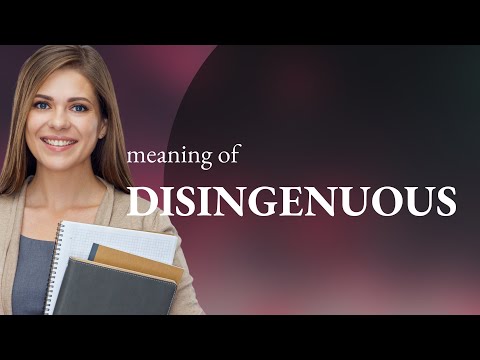 Understanding "Disingenuous" - English Vocabulary Builder