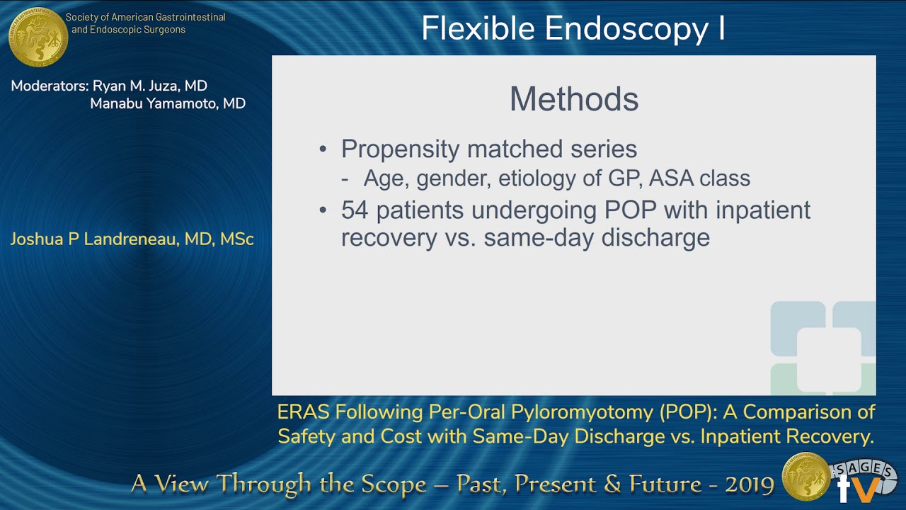ERAS Following Per-Oral Pyloromyotomy (POP): A Comparison of Safety and Cost ...