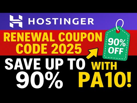 Hostinger Renewal Coupon Code 2025: Save Up to 90% with PA10!