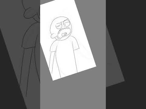 Drawing Cartoon Characters 1 minute with Aesthetic Music (Time Lapse)