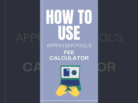 How To Use Appraiser Pool's Fee Calculator