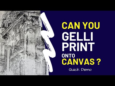 Can you Gelli Print on Canvas? | #gelliplateprinting