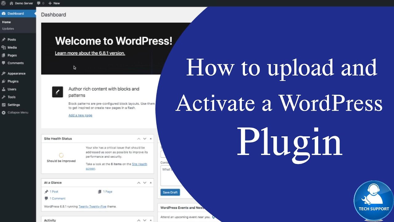 How to upload and activate a WordPress plugin
