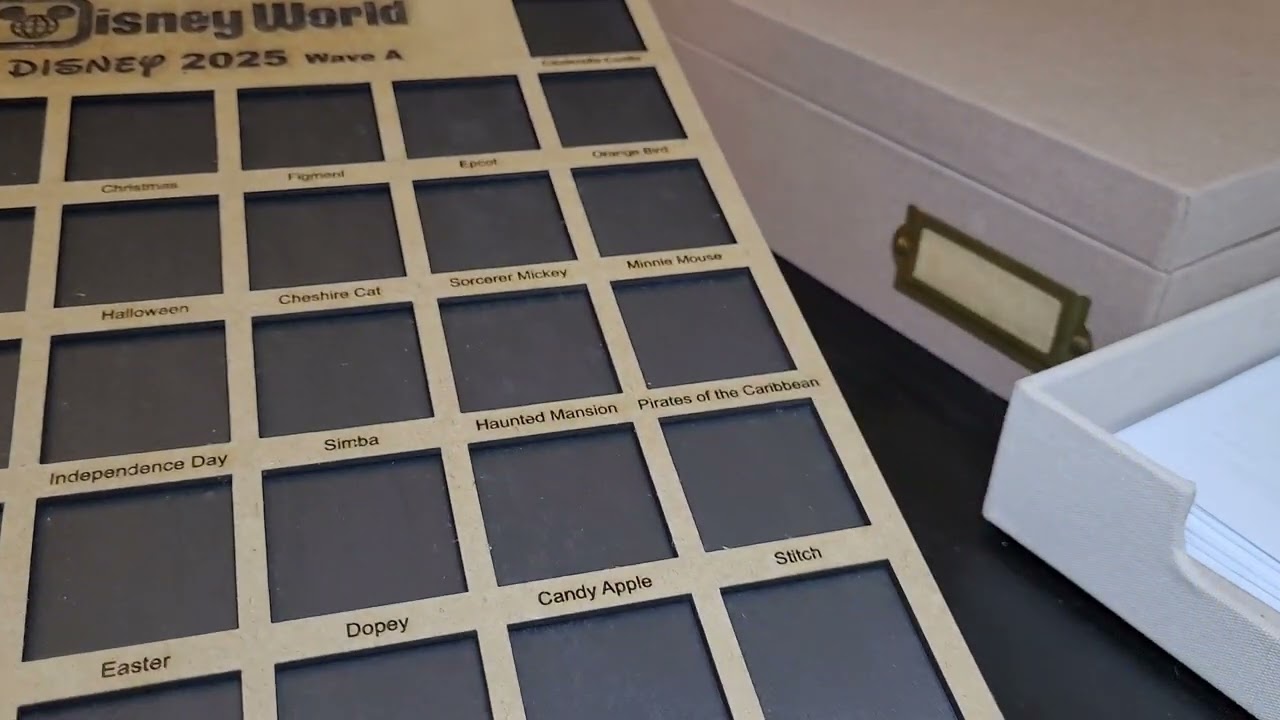 Opening Etsy Hidden Mickey Wave A & B Frames