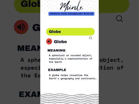 Meaning of Word GLOBE #shortvideo #english #learning