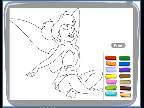 Free Tinkerbell Coloring Pages For Kids - Tinkerbell Coloring Pages