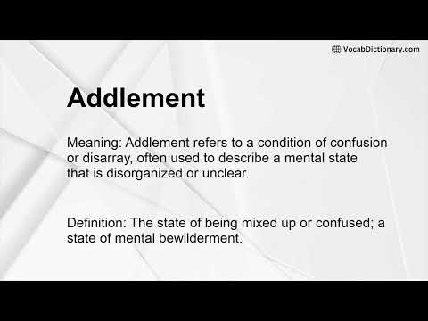 Addlement Meaning