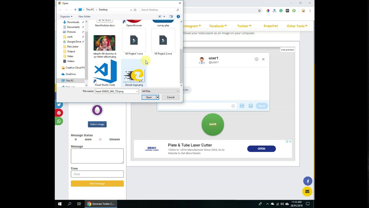 Generate Twitter Chat