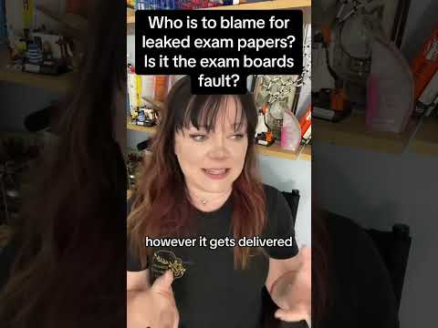 Who is to blame for leaked exam papers? Is it the exam boards fault? #alevelrevision #alevels2023 #a