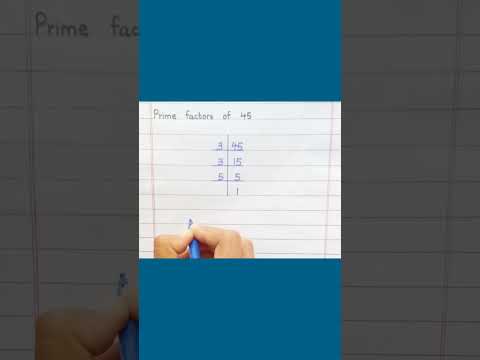 Prime Factors of 45 #shorts