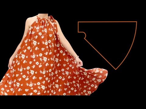 Very easy Maxi dress cutting and sewing | DIY maxi dress | Even a beginner can do it