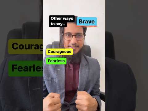 😎 OTHER WAYS to say: ‘BRAVE” 💪 #ingles #learnenglish #english #esl #englishesl #speakenglish