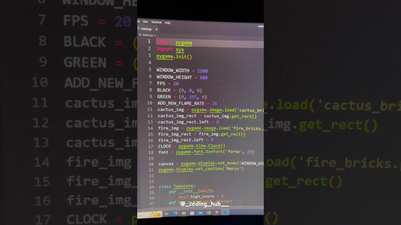 Day 1/30 days | Mario Game Using Python #coding #tech #games #30daychallenge