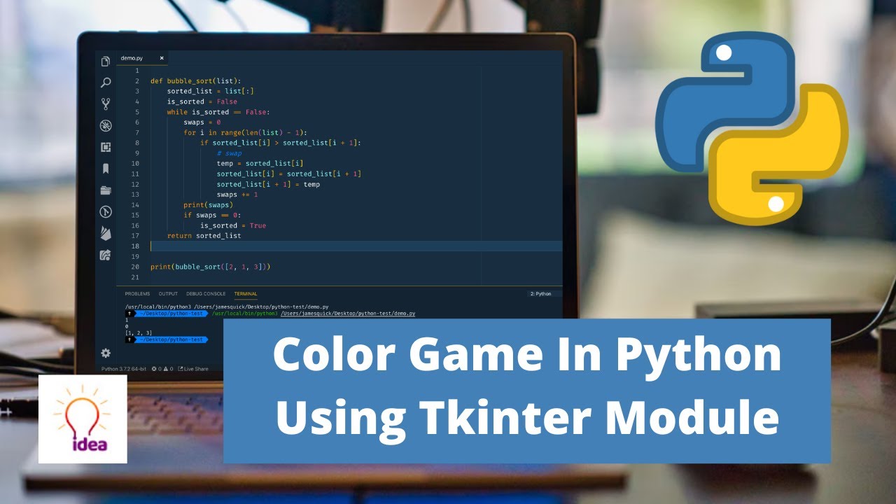 Color Game In Python Using Tkinter Module | Python Project