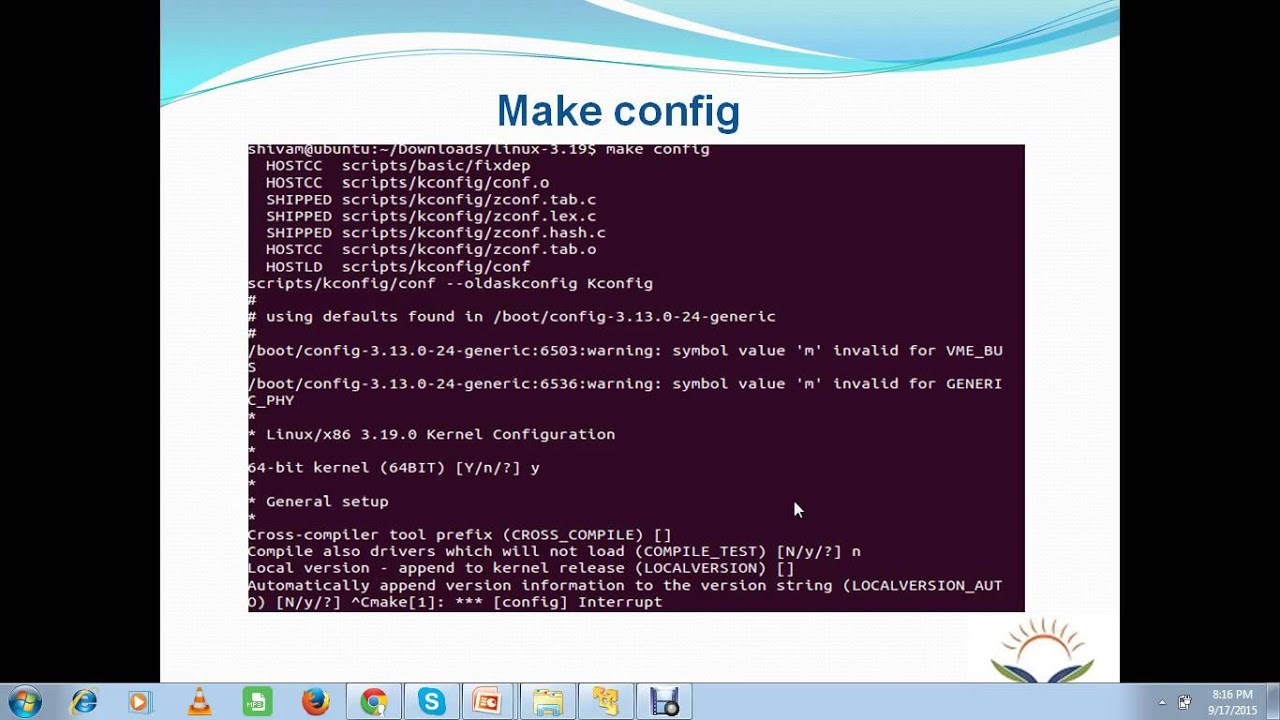 Linux Device Driver training Session 2- Kernel Configuration and Build