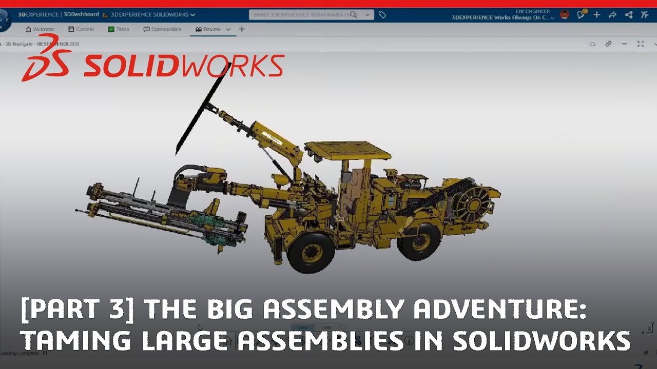 [Part 3] The Big Assembly Adventure: Taming Large Assemblies in SOLIDWORKS