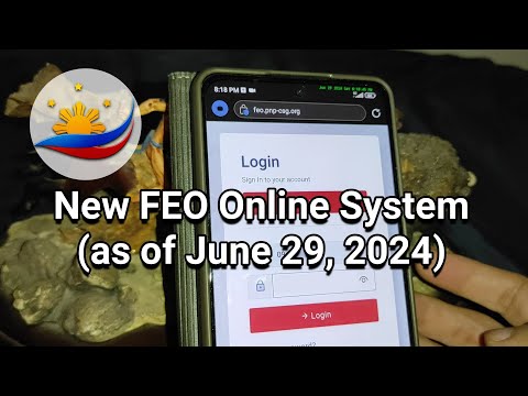 New FEO Online System | Philippines