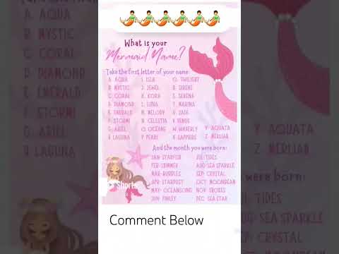 What's your mermaid name? #viral #youtubeshorts #fun #viralshort #name #mermaids