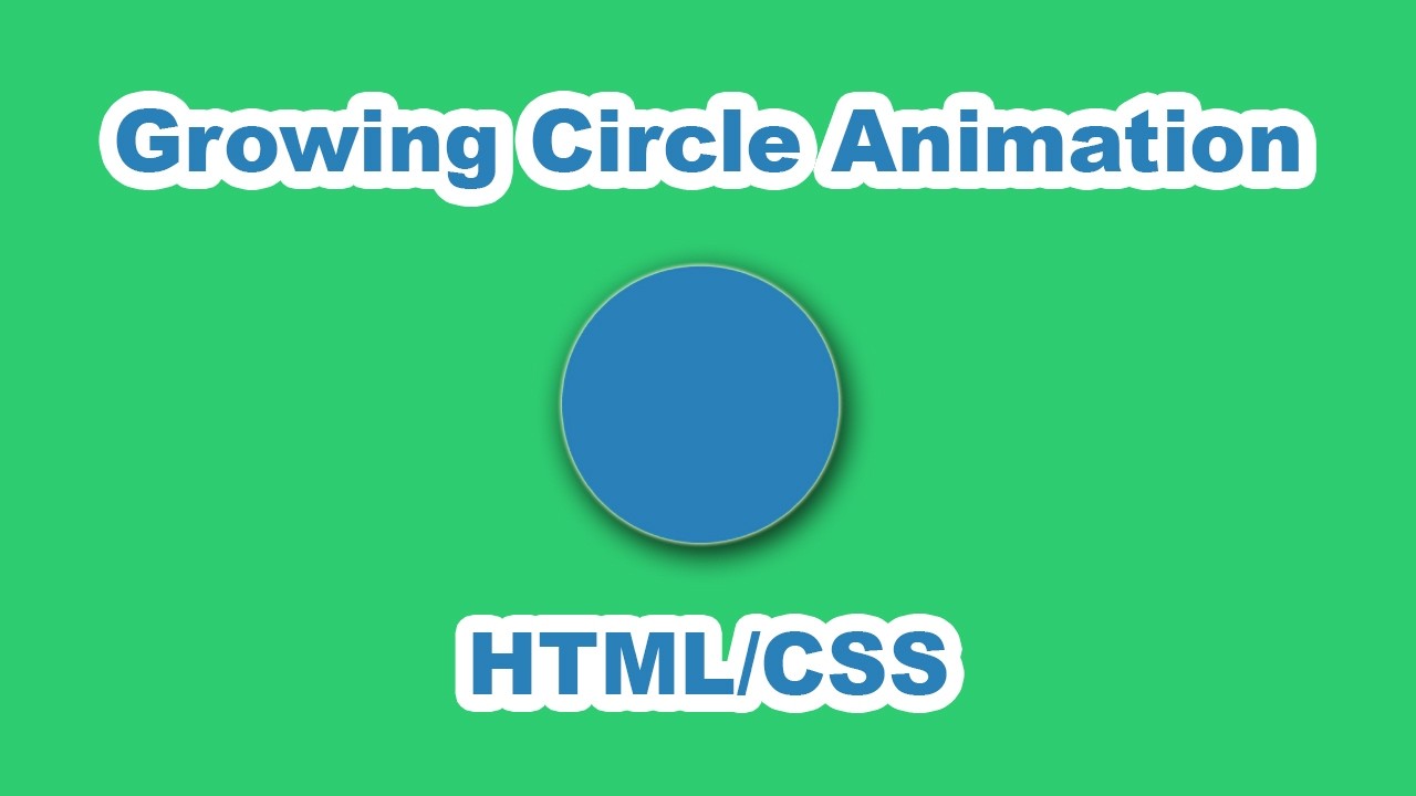 Growing Circle Animation with HTML and CSS | ASMR Coding Tutorial