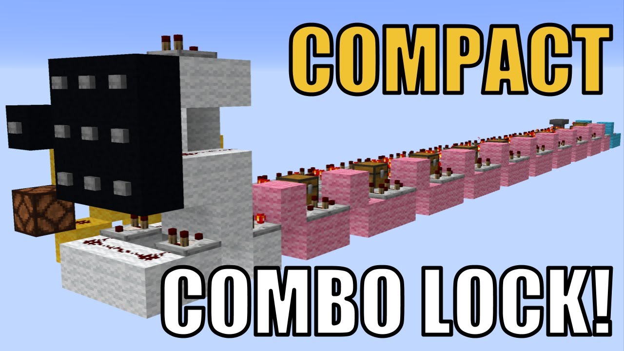 Minecraft Simple Combination Lock (Bedrock/Java)