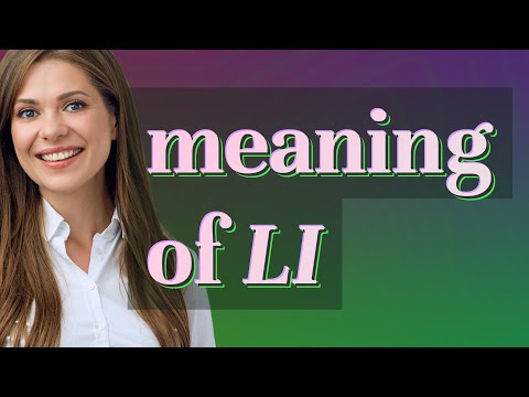 Li | meaning of Li