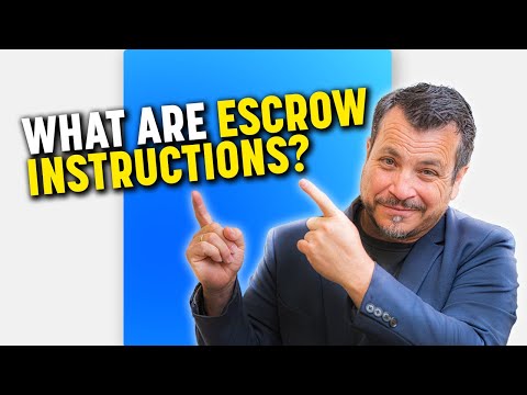 What are Escrow Instructions? #Shorts