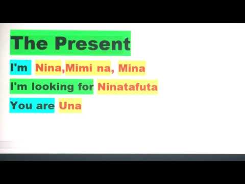 Lesson 8 English and Swahili