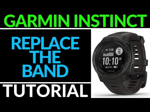 Remove or Replace the Watch Band - Garmin Instinct Tutorial