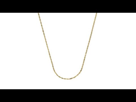 Michael Anthony Jewelry 10K 16" Singapore Chain Necklace