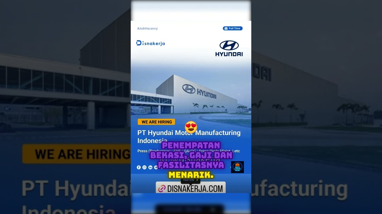 🚗 BURUAN! PT HYUNDAI BUKA LOWONGAN BESAR-BESARAN UNTUK SMA/D3/S1 – GAJI & FASILITAS MENARIK!