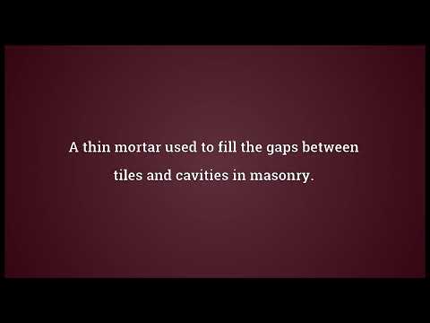 Grout Meaning