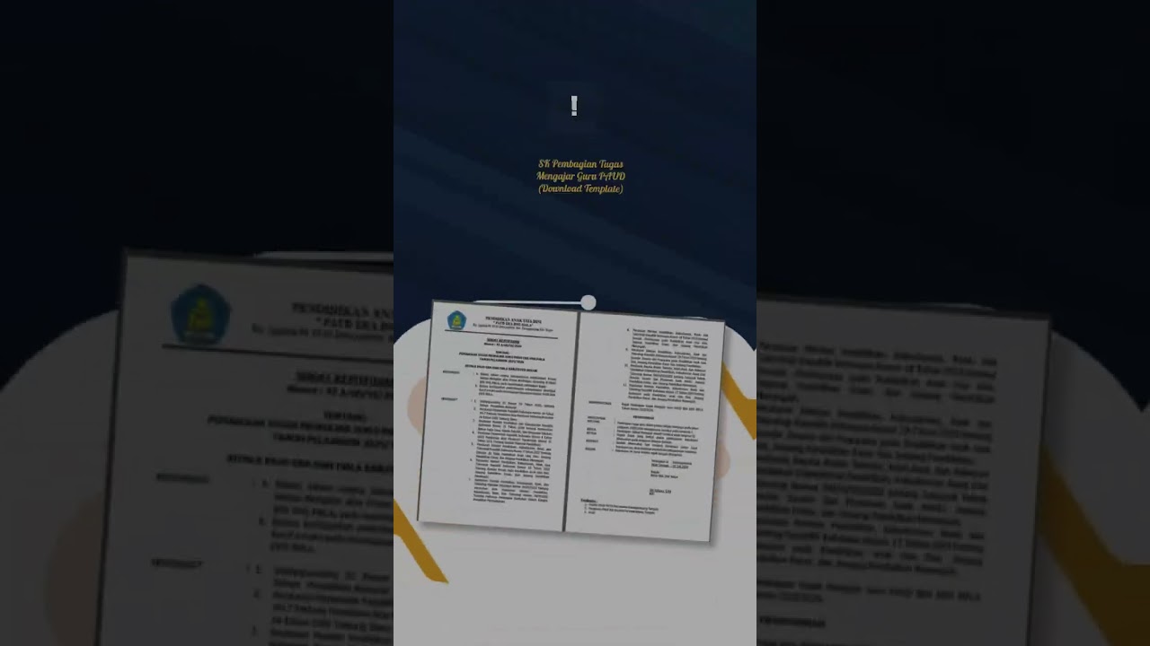 SK Pembagian Tugas Mengajar Guru PAUD