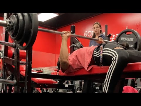 AESTHETIC 215LBS/97KG BENCH PRESS FOR 5 REPS! #Shorts
