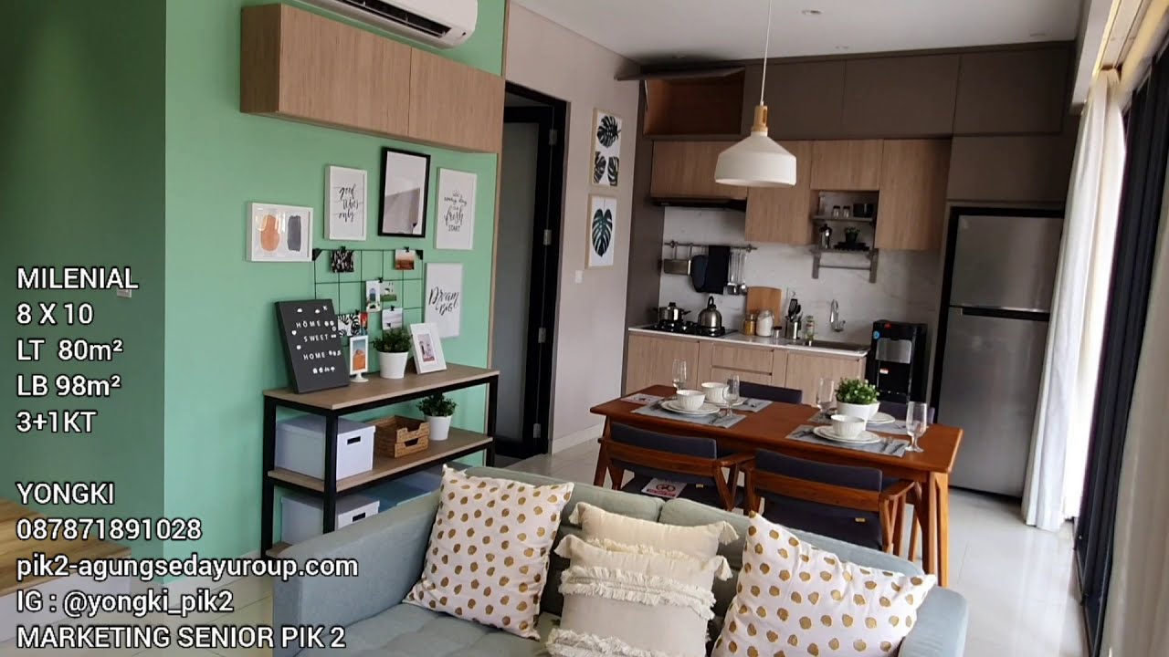 Rumah Milenial PIK 2 Tipe 8x10. YONGKI 087871891028 Marketing Senior PIK 2
