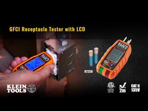 GFCI Receptacle Tester with LCD, RT250